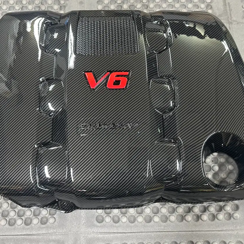 Selling The new mohave v6 engine cover carbon hydrographics work #더뉴모하비 ...