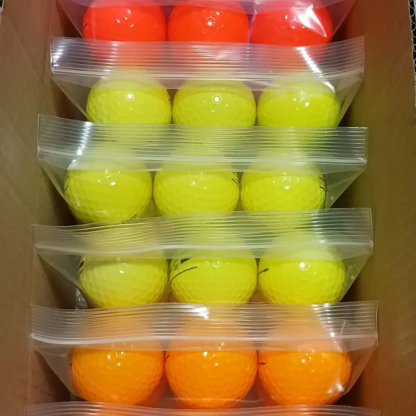 Bigyard Grade A Color Recycled Golf Balls, Set of 7 (6 balls per set ...