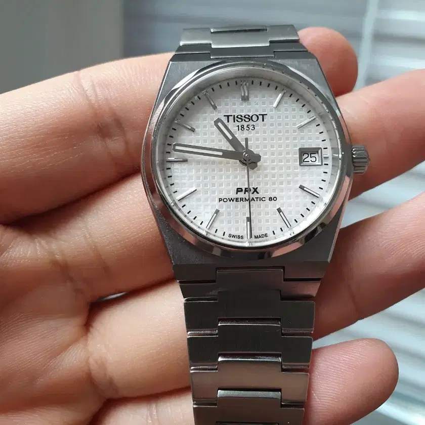 TISSOT | 티쏘 Tissot PRX 35mm MOP PowerMatic 80 on Bunjang Global Site.