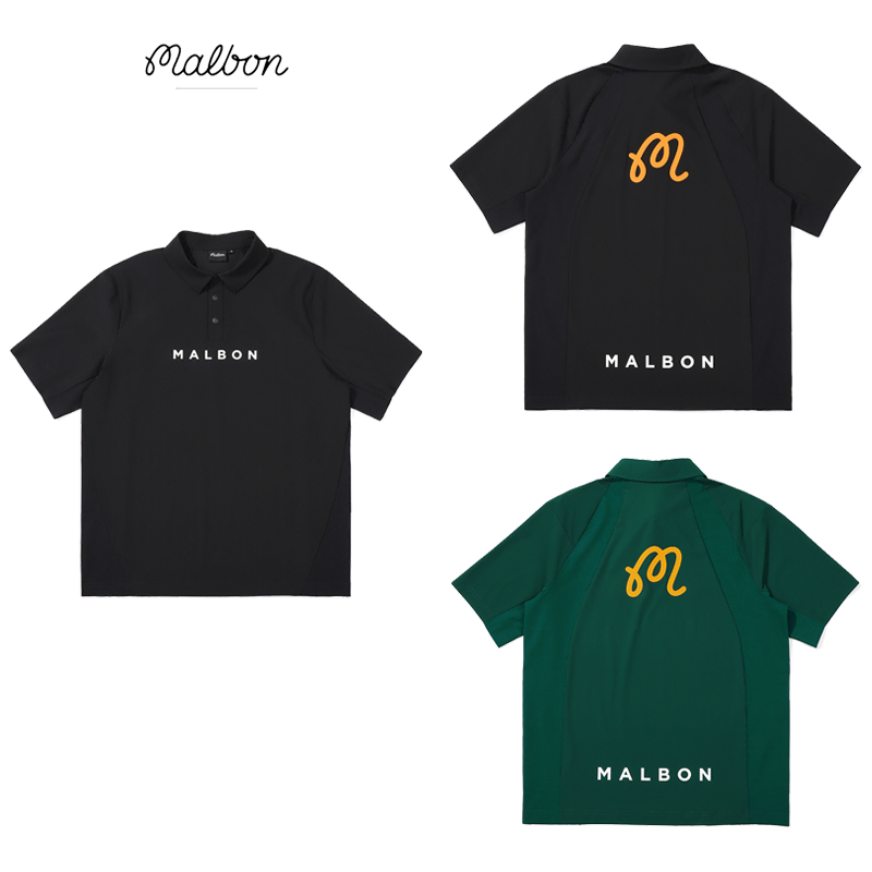MALBON | 말본 Malbon M Back Point Functional Kara T-Shirt #말본티셔츠,#골프웨어코디 ...
