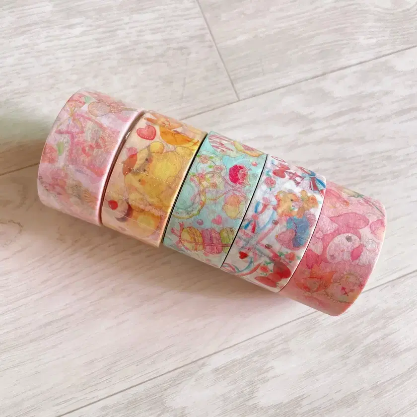 Closepin Takeimiki Sanrio Collaboration Masking Tape 5-Piece Set ...