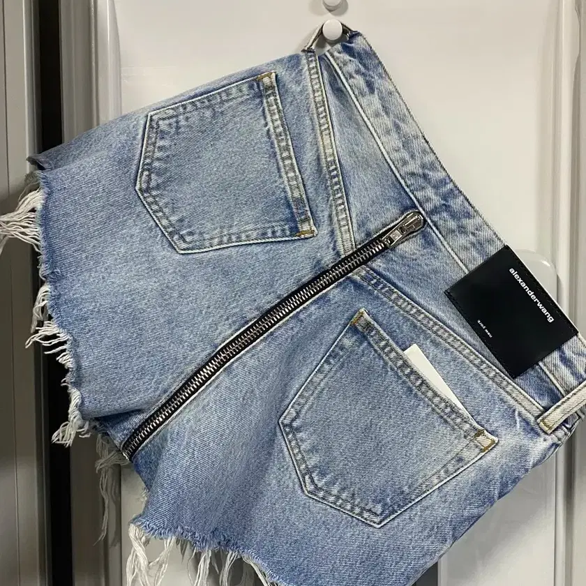 ALEXANDER WANG | 알렉산더왕 Alexander Wang Back Zipper Denim Shorts on ...