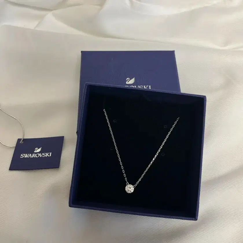 Swarovski Stilla Attract Round Cut Necklace 5408442 #스와로브스키,#스와로브스키목걸이 ...