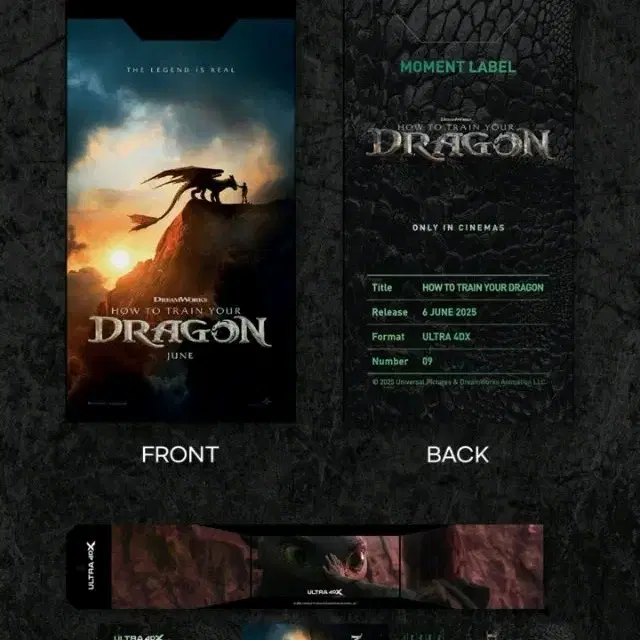 How to Train Your Dragon 4DX Ultra Moment Label Goods on Bunjang Global ...