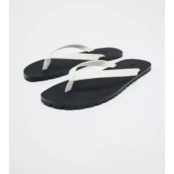 ZARA | 자라 Zara Flip-Flop Thong Leather Sandals Elastic Sole on Bunjang ...
