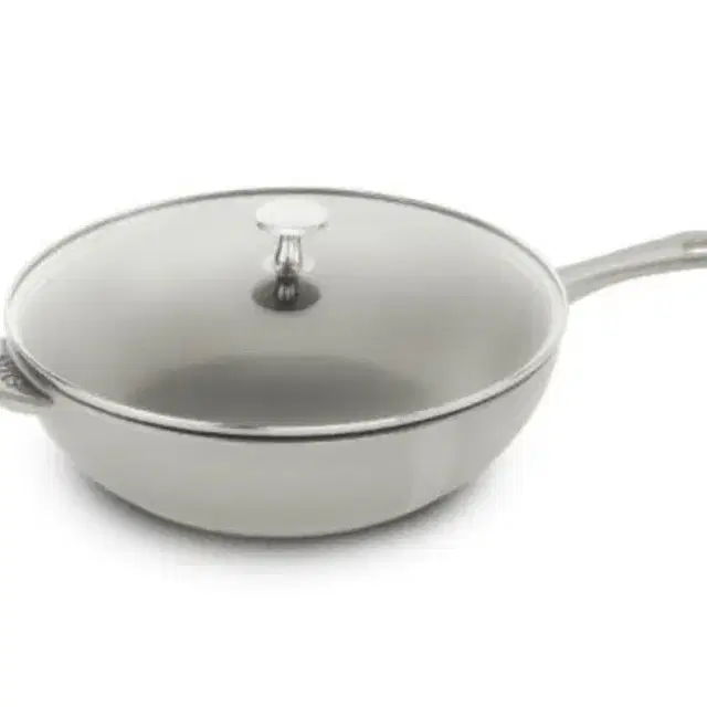 STAUB | 스타우브 New Staub Daily Pan White Truffle 26cm Cast Iron Pot Wok ...