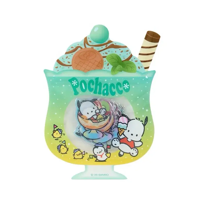 Pochacco Parfait Stickers 30 sheets #포차코,#포차코스티커,#포차커정품,#산리오정품 on ...