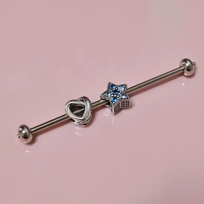 PANDORA | 판도라 Pandora Discontinued Charm Knotted Heart Charm + Blue ...