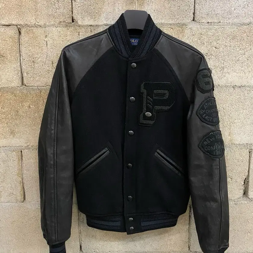 POLO RALPH LAUREN | 폴로 Polo Ralph Lauren Leather Varsity Jacket #stu바시티 ...
