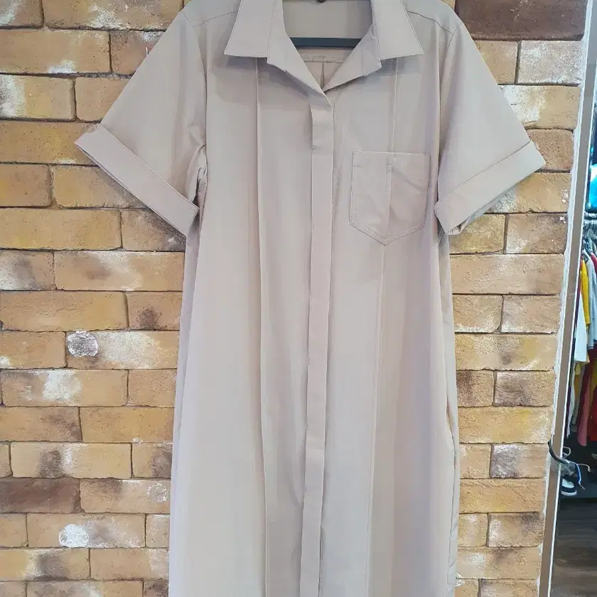 Yesse Wrinkle Shirt Onepiece on Bunjang Global Site.