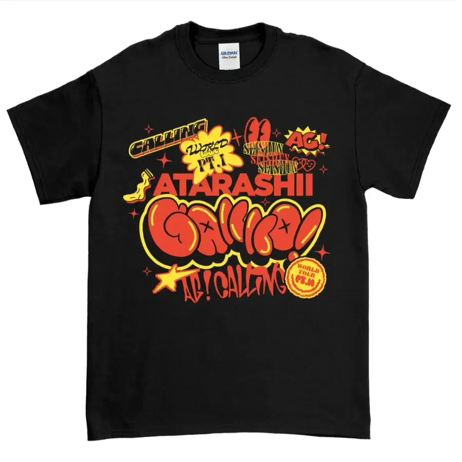 아타라시이 각코 AG! calling tour t-shirt | Buy from Bunjang via Kfriday Proxy