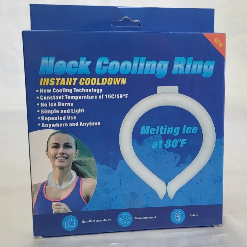 Ice Neck Cooling Ice Necklace Cooling Cooler Ice Necklace Scarf Summer ...