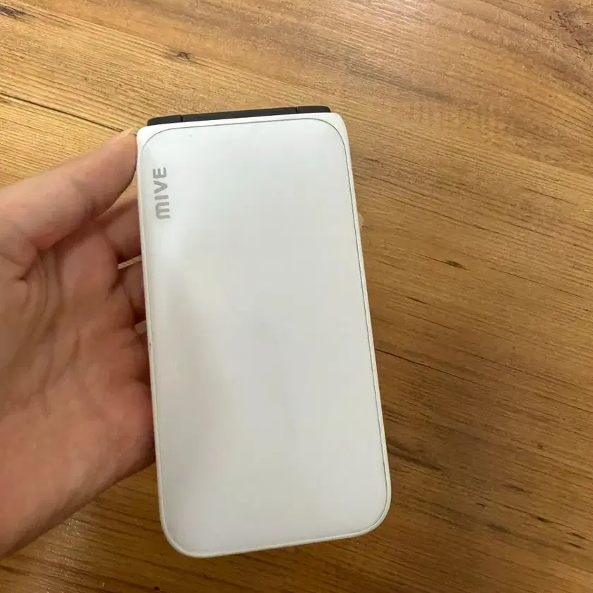 MIVE Folder Phone White on Bunjang Global Site.