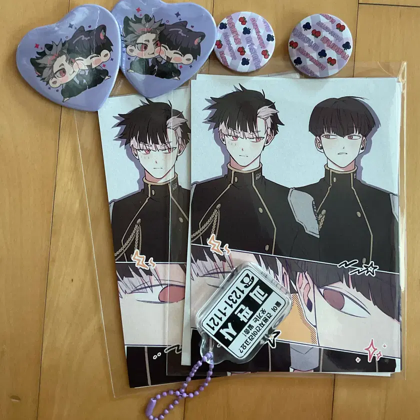 Naruhoshi Cafe LD Postcard Keyring Can Badge Set WTS #나루호시 on Bunjang ...
