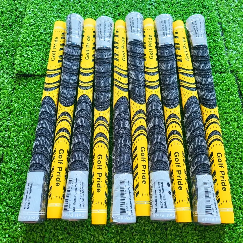 MCC 60R Yellow vahn Sil Golf Pride 10 Men's Golf Grips #60R라운드그립,#mcc ...