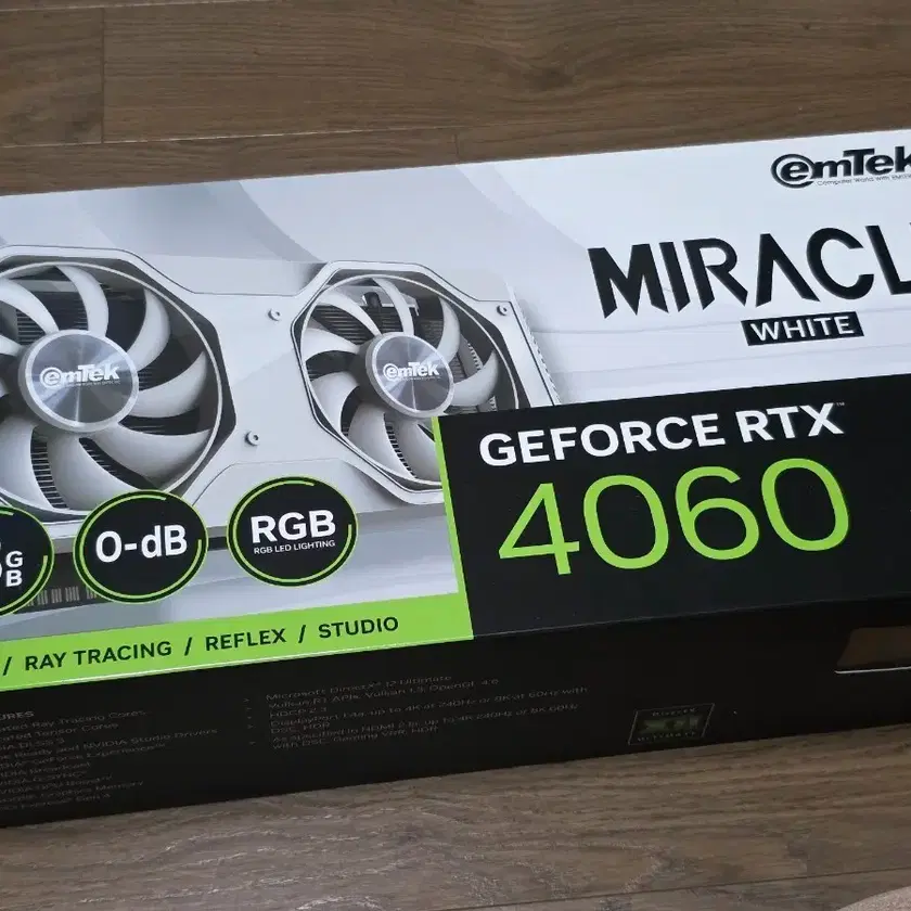 NVIDIA | 엔비디아 RTX 4060 White Emtek Graphics Card (shipping included) # ...