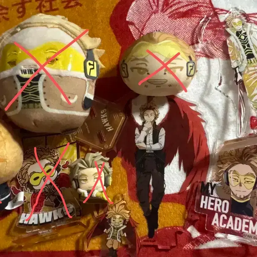 Available Individually) My Hero Academia Hawks Goods Bulk Fuwa Kororin ...