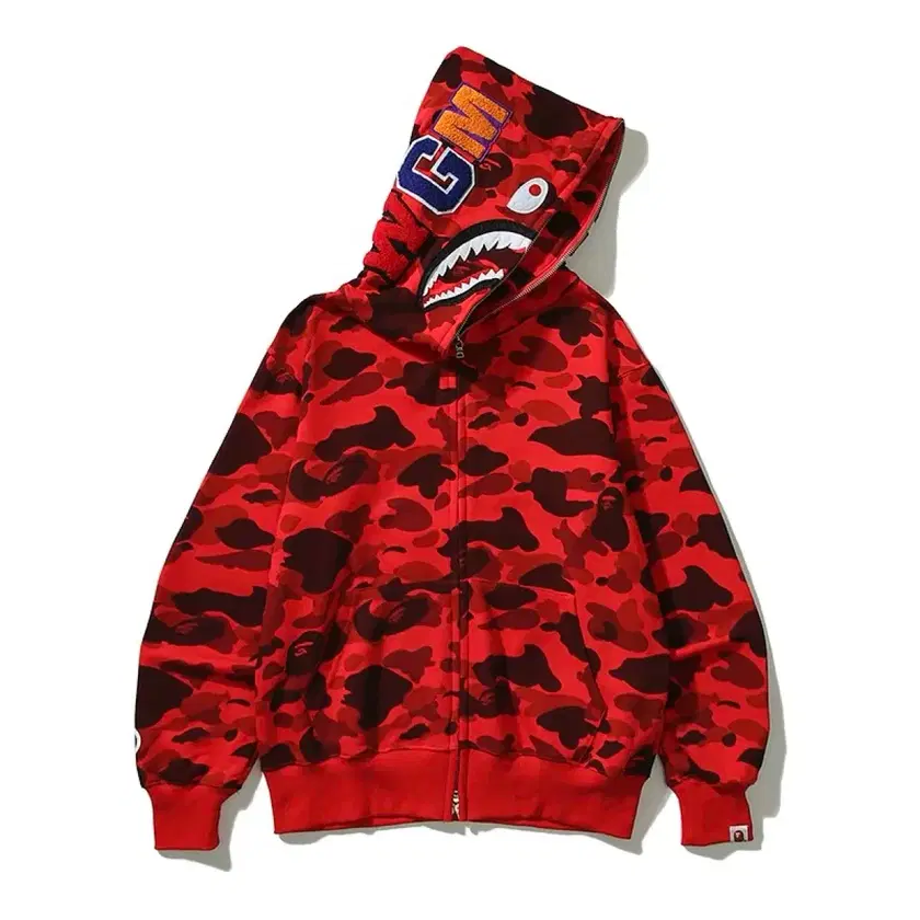 BAPE | 베이프 Bape Shark Full Zip Hoodie, all colors, all sizes, just 59000 won on Bunjang Global Site.
