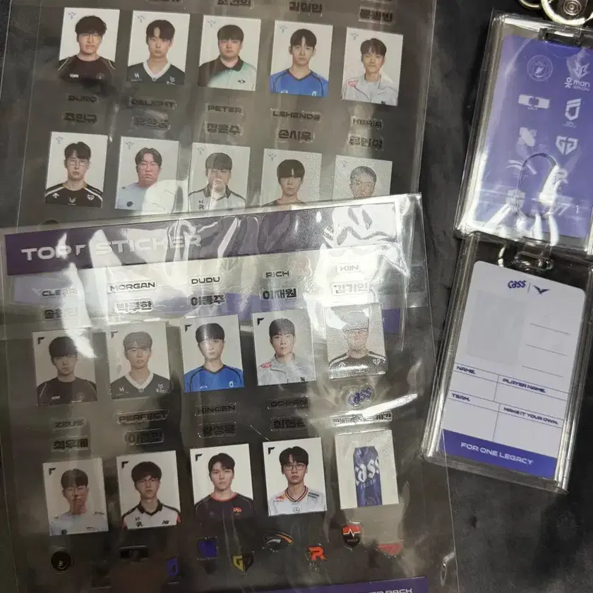 LCK Cass sticker + ID card Support yuri cup AD Carry on Bunjang Global Site.