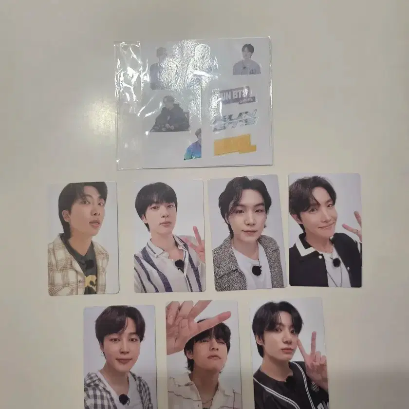 BTS Run Bangtan RUN BTS POLY Event Photocard 7 pcs + Sticker #runbts,# ...