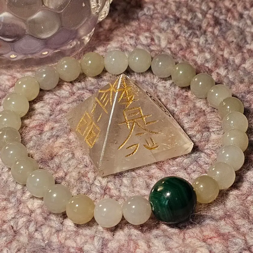 Natural Jade Malachite 27 Beads #염주,#천연옥,#말라카이트,#27염주 on Bunjang Global ...