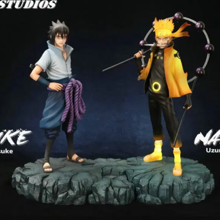 CRAZY STUDIO Naruto x Sasuke Resin Naruto Figure Quick sale (price ...