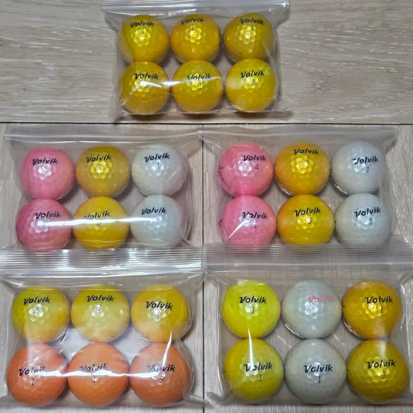 VOLVIK | 볼빅 Volvik Solice Grade A 3-piece color lost balls, 30 balls ...