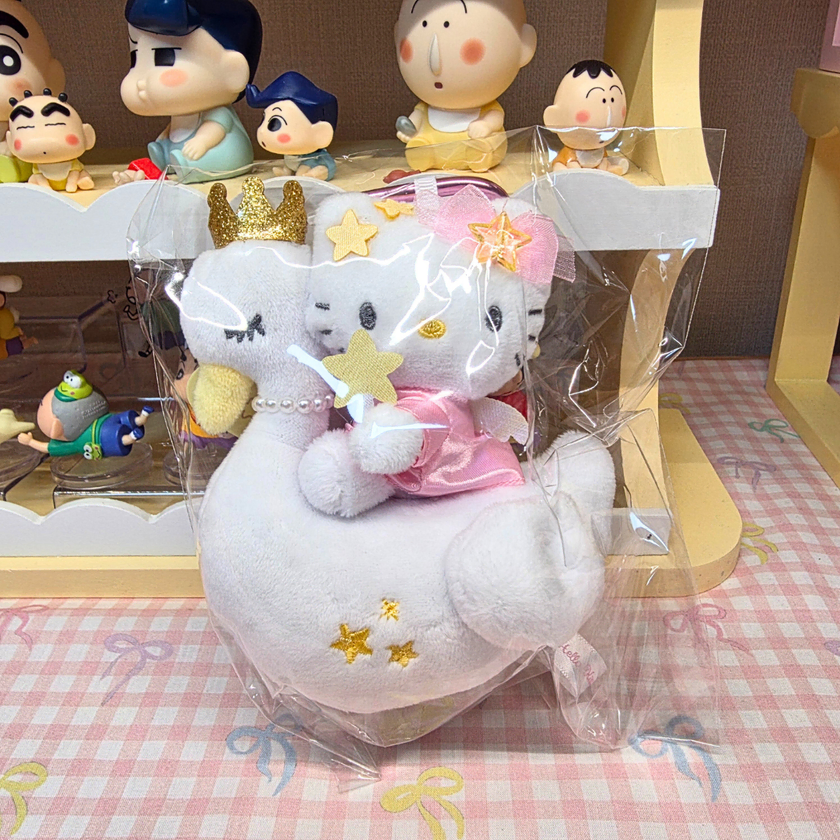 Hello Kitty Swan Plush Doll Keyring Sanrio Fantasy Premium Mascot ...