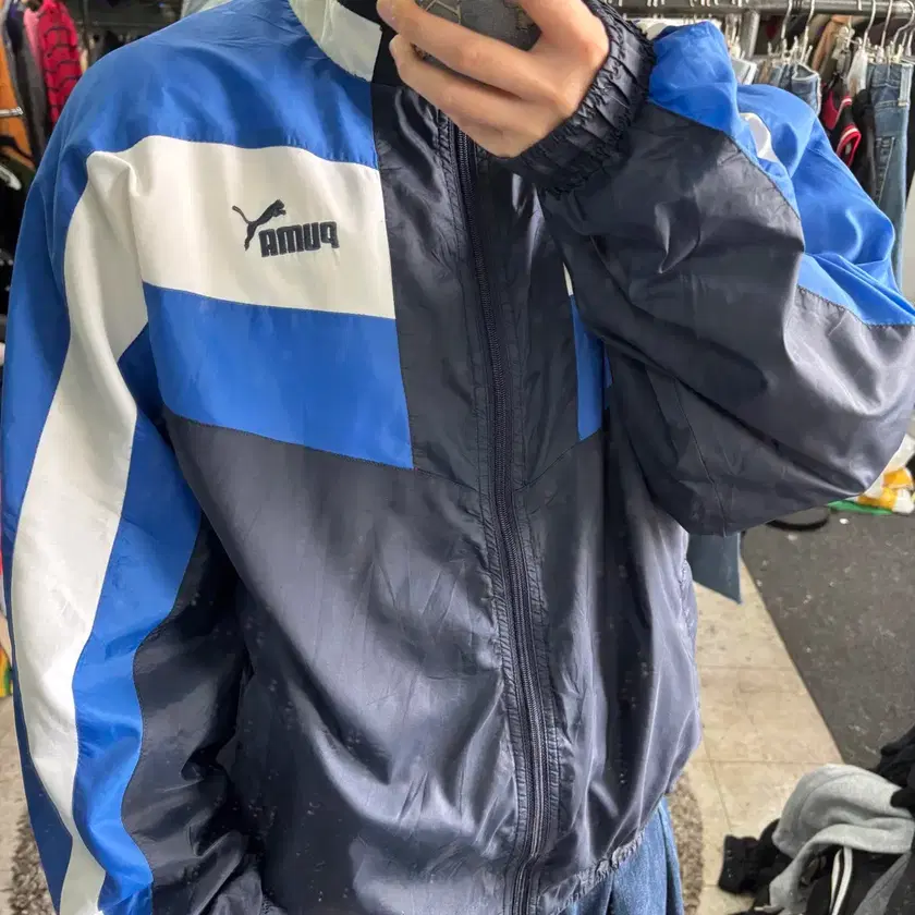 PUMA | 푸마 XL Puma Color-block Oversized Old Windbreaker Jacket #푸마,#푸마 ...