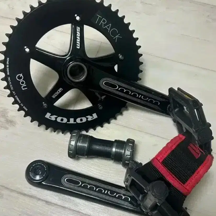 Omnium Crnkset + Rotor 51T Chainring + SRAM Genuine GXP bibi #자전거,#픽시 ...