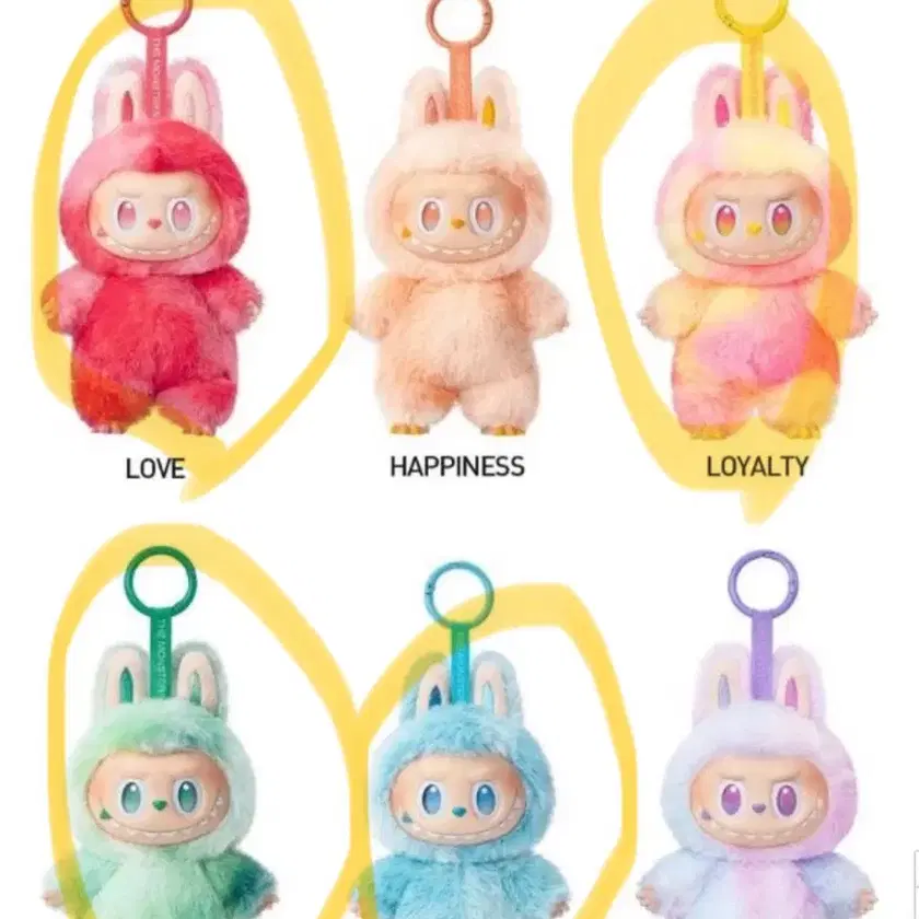 LABUBU | 라부부 Pop Mart genuine Labubu key ring highlight bottom unsealed ...