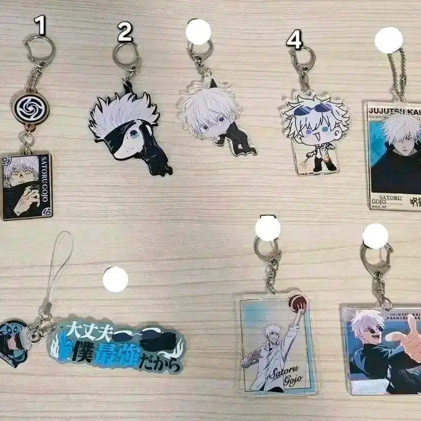Gojo Satoru Keyring Sell #주술회전,#고죠사토루 on Bunjang Global Site.