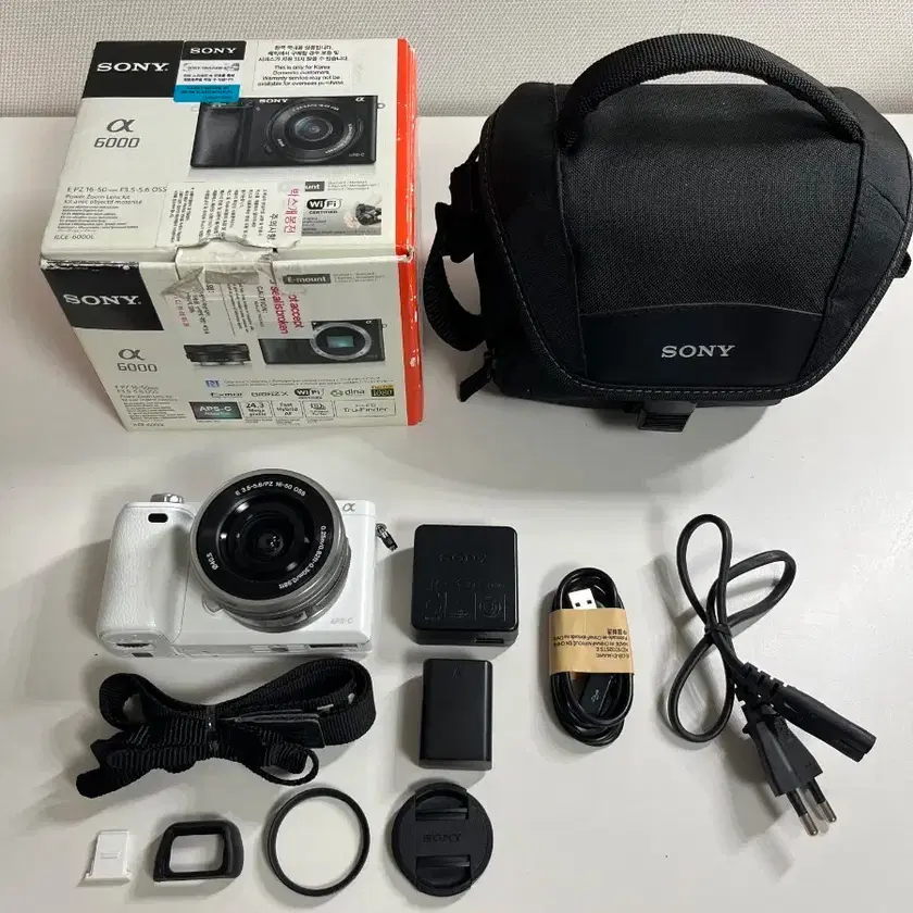 SONY | 소니 Sony A6000 White Full Box on Bunjang Global Site.