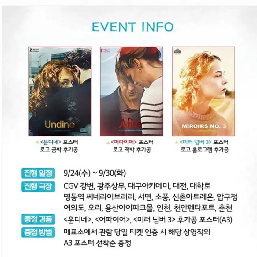 Christian Petzold Element Trilogy Poster from the 24th #원소3부작,#운디네,#어파이어,#미러넘버3 on Bunjang ...