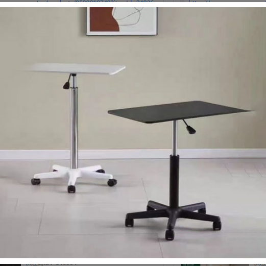 Standing Height Adjustable Mobile Table Mobile Lecture Stand Side Table ...