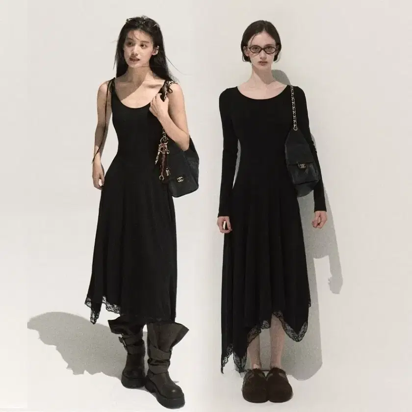 OAKMOO Oakmoo Wool Blend Minimal Lace Edge Inner Dress 2 Types #타다마켓 ...