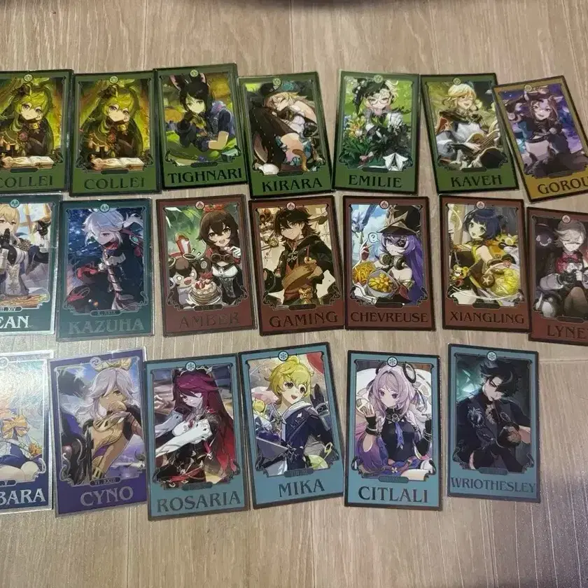 Hoyoverse Land 2025 Genshin Impact Fortune Cards 20 pcs bulk on Bunjang ...