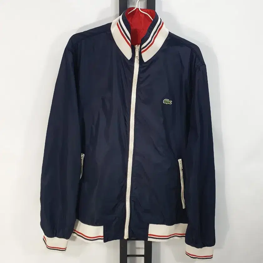 LACOSTE | 라코스테 Lacoste Windbreaker Three-Stripes Reversible Double ...
