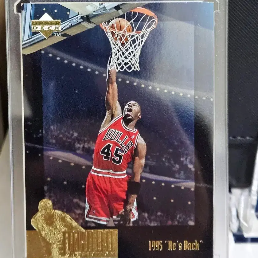 JORDAN | 조던 Upper Deck Michael Jordan 1995 He's Back Card on Bunjang ...