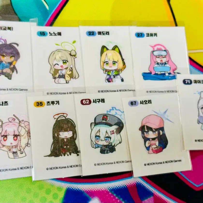 Blue Archive GS25 Blue Archive stickers 9 types bulk #블아,#블루아카이브,#블아띠부씰 ...