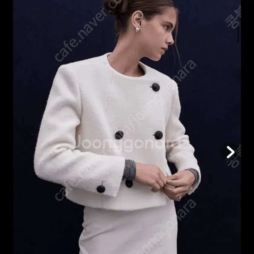 Asang Blazou Alpaca Boucle Double Jacket F on Bunjang Global Site.
