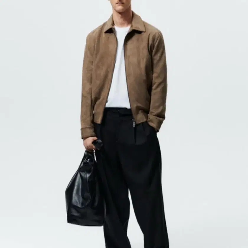 ZARA | 자라 Zara Lapel Collar Neck Ecco Suede Jacket (M) on Bunjang ...