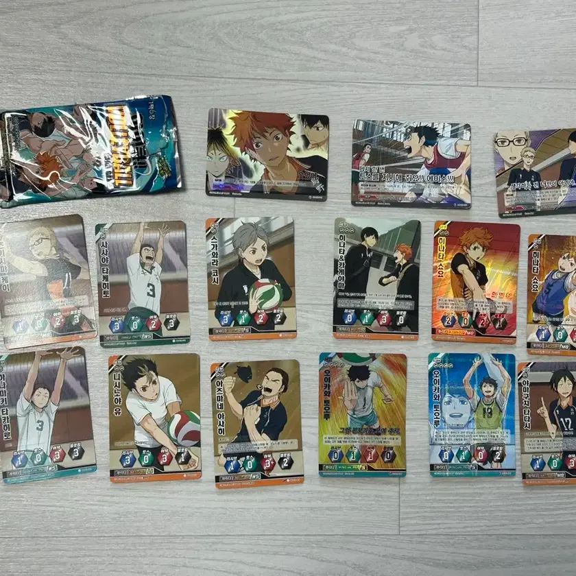 Haikyuu cards for sale on Bunjang Global Site.