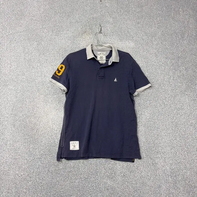 BEANPOLE | 빈폴 Beanpole Navy Logo Men's Short-Sleeve Kara T-shirt 105 ...