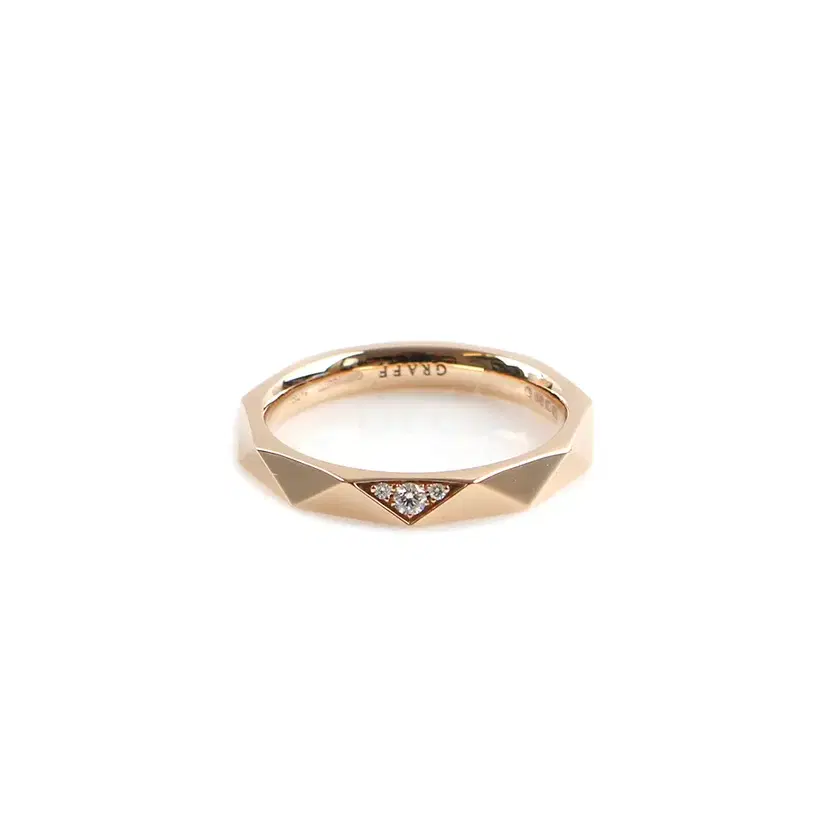 Graff 18k Rose Gold Laurence Signature Dia Band Ring Size 57 #그라프반지 ...