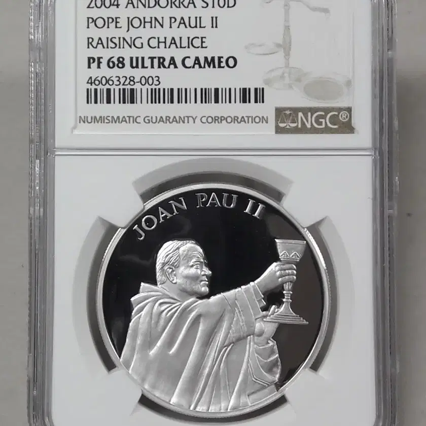 2004 Andorra Pope John Paul II NGC PF68 Limited Edition Silver Coin ...