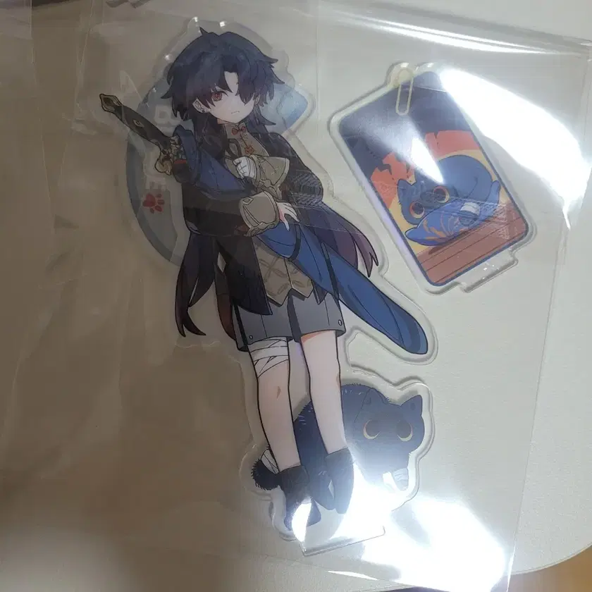 Honkai Star Rail HSR Blade Chibi Neko Gacha Illustration Acrylic Stand ...