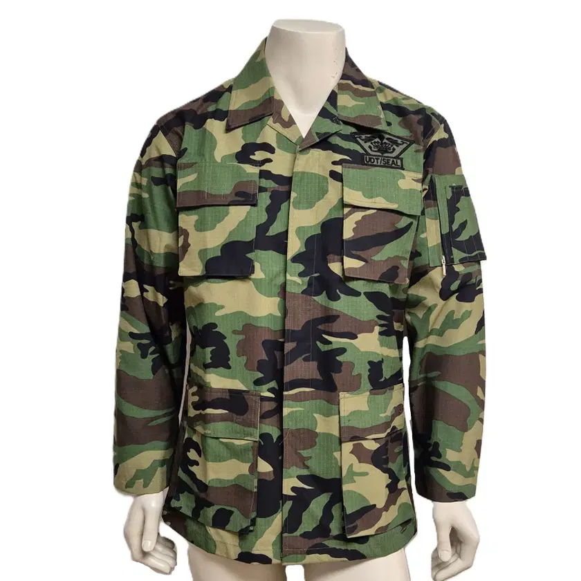 Navy old UDT/SEAL late model summer combat uniform top jacket (L) #전투복 ...