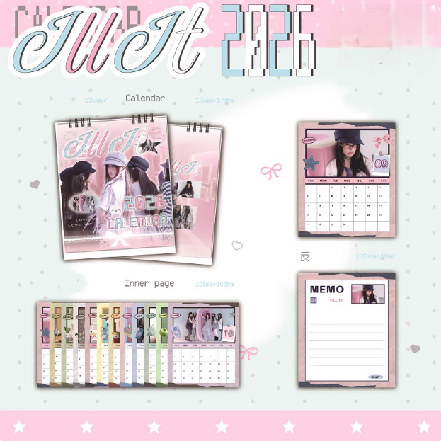 ILLIT | 아일릿 Illit 2026 Desk Calendar New Unofficial Goods Illit #아일릿굿즈 ...