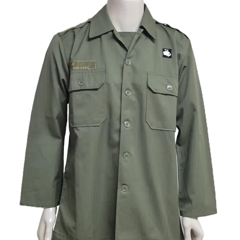 ROK Army Police Old Style Plain Camouflage Combat Uniform Top Jacket ...